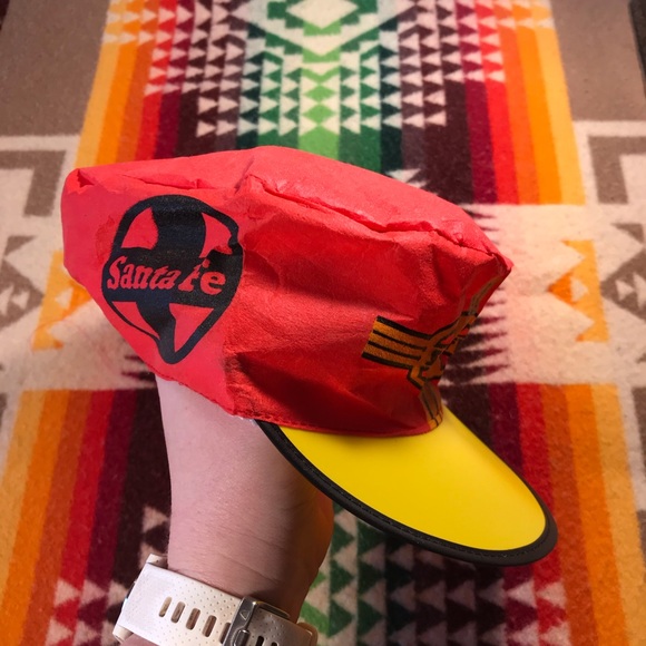 Vintage | Accessories | Vintage Santa Fe Railroad Paper Hat | Poshmark